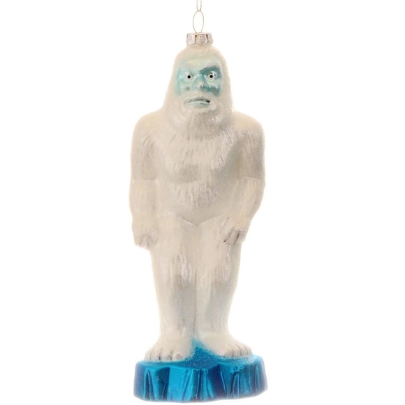 Accoutrements | Holiday | New Yuletide Yeti Glass Christmas Ornament ...